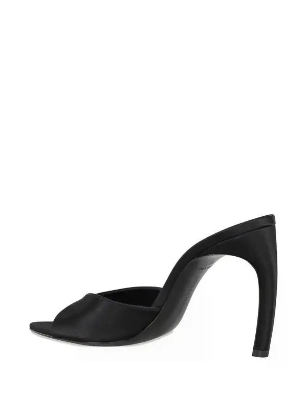 Victoria Beckham Satin Mules - Black