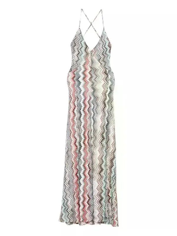 Missoni Halterneck Maxi Dress - Red