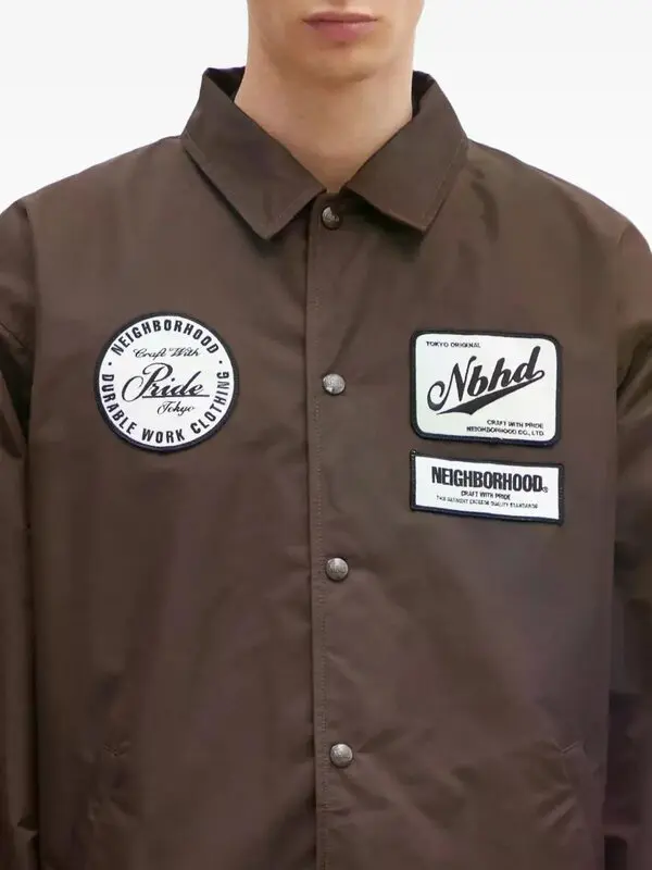 NEIGHBORHOOD Logo-patch Shirt Jacket