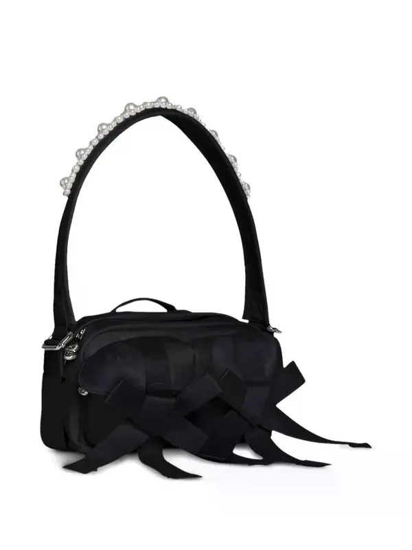 Simone Rocha Beaded Cross Body Bag With Bow Detailing