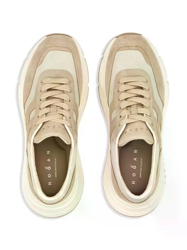スニーカー HOGAN H669 - Hi-Fi leather trainers Hogan H669 Hi-Fi Sneakers - Neutrals | Editorialist