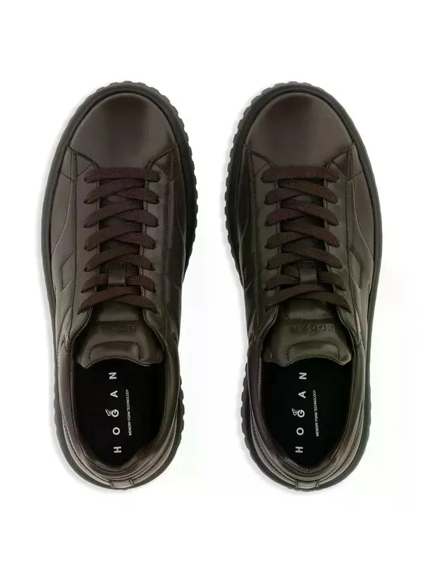 Hogan H-stripes Low-top Sneakers - Brown