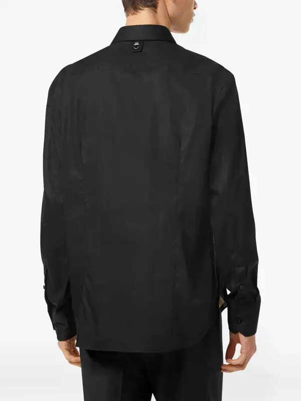 BILLIONAIRE Logo-embroidered Shirt - Black