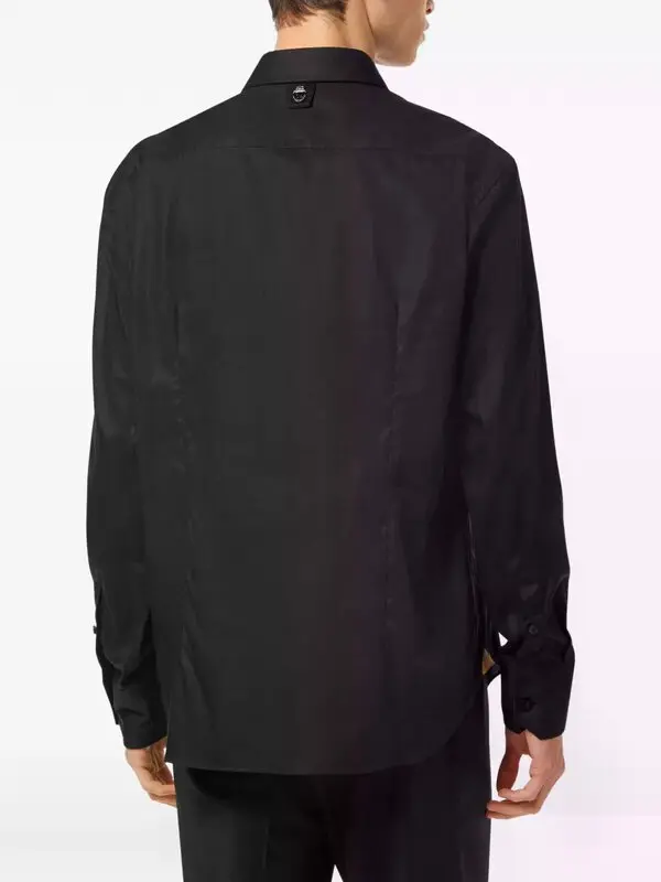 BILLIONAIRE Logo-embroidered Shirt - Black