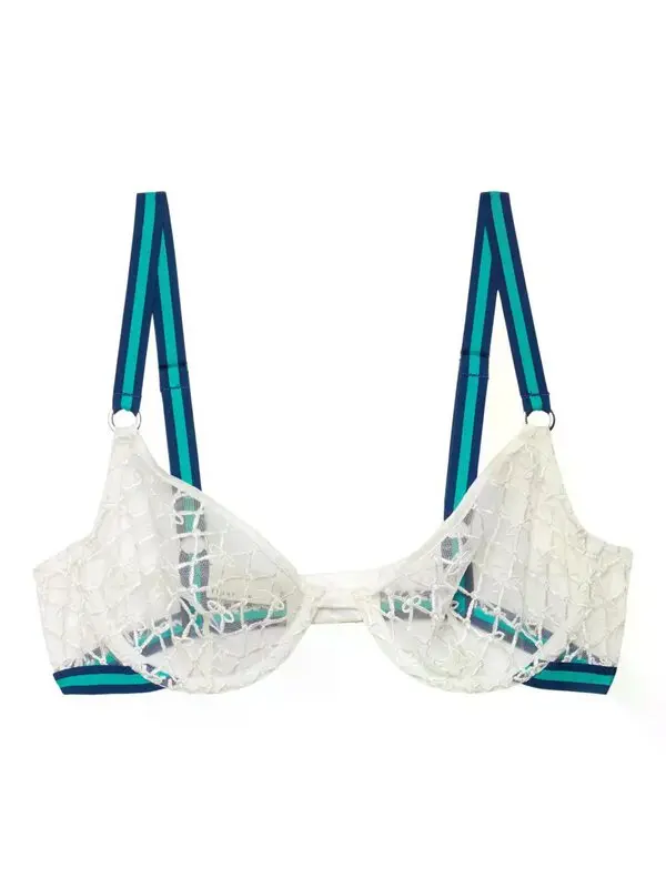 Fleur Du Mal Match Point Bra - White