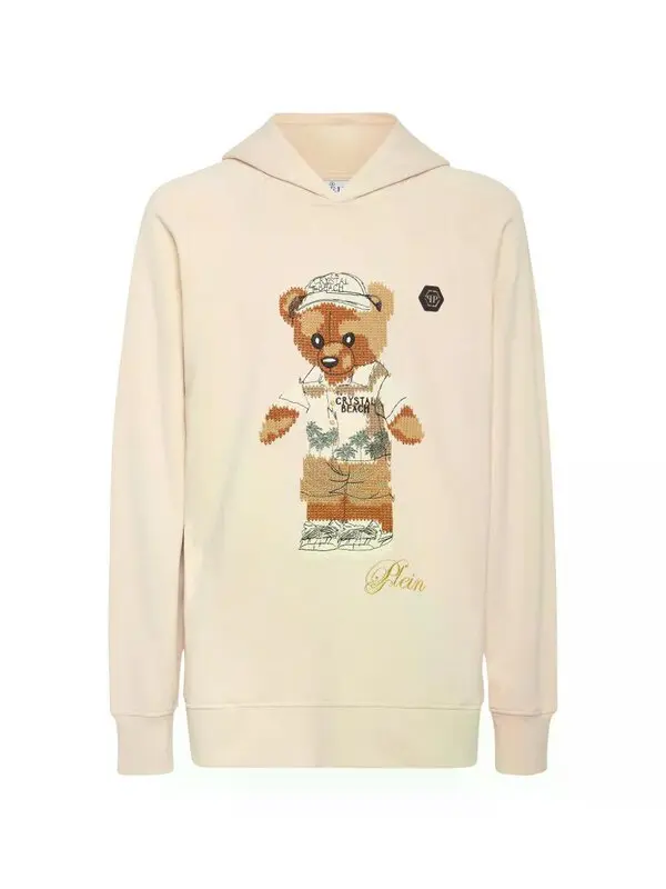 Philipp Plein Teddy Bear-motif Hoodie - Neutrals