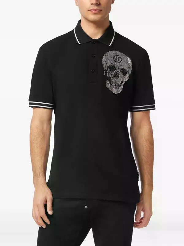 Philipp Plein Crystal-embellished Polo Shirt