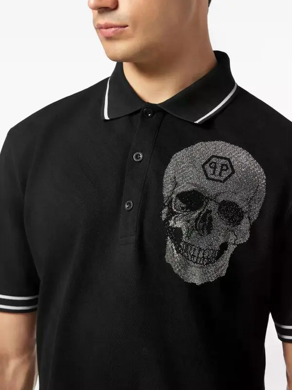 Philipp Plein Crystal-embellished Polo Shirt