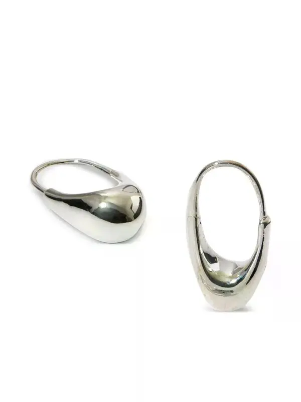 OTIUMBERG Roscida Drop Hoop Earrings - Silver