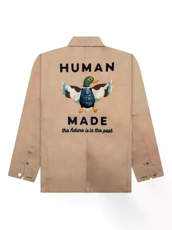 HUMAN MADE Embroidered-logo Shirt Jacket
