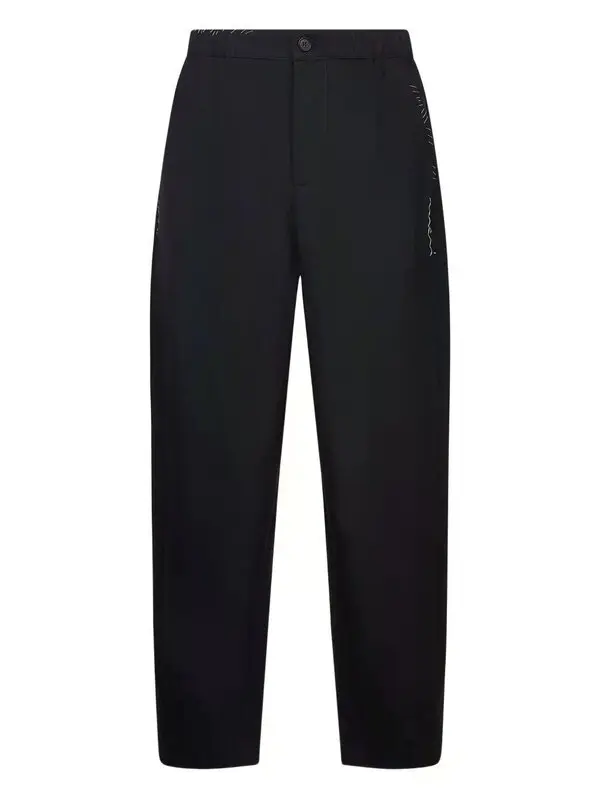 Marni Embroidered Pocket Trousers