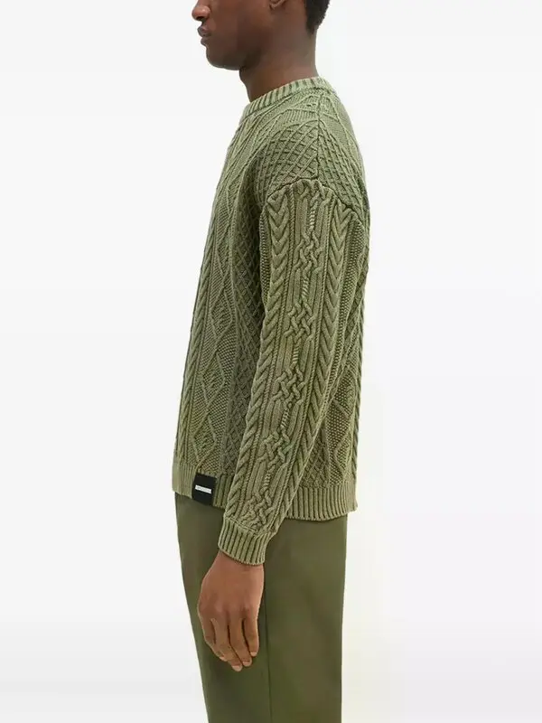 NEIGHBORHOOD Cable-knit Diamond-pattern Jumper