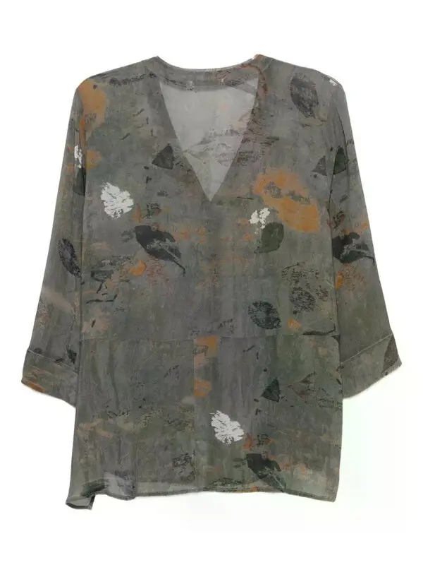 Transit Floral-print Button-front Shirt