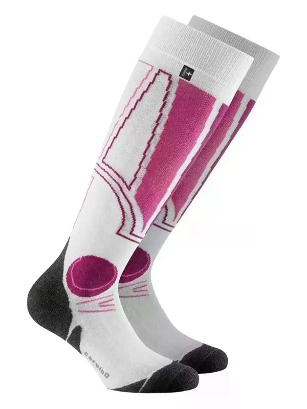 ROHNER Graphic-pattern Knee-high Socks - White