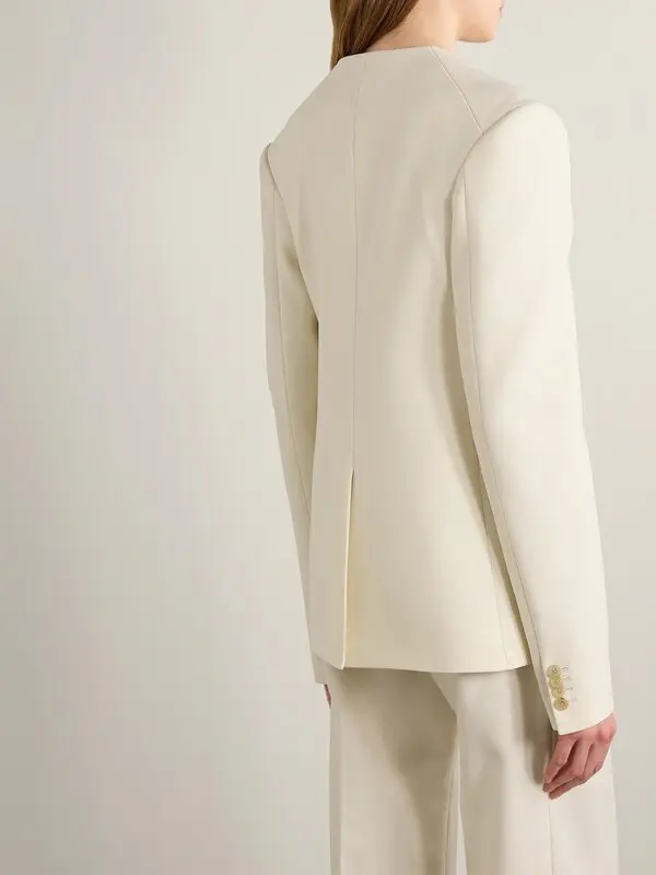 Khaite Jameson Wool And Silk-blend Jacket