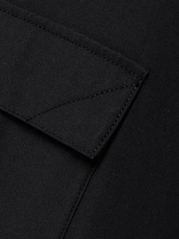 Another Tomorrow Lyocell And Cotton-blend Twill Barrel-leg Cargo Pants