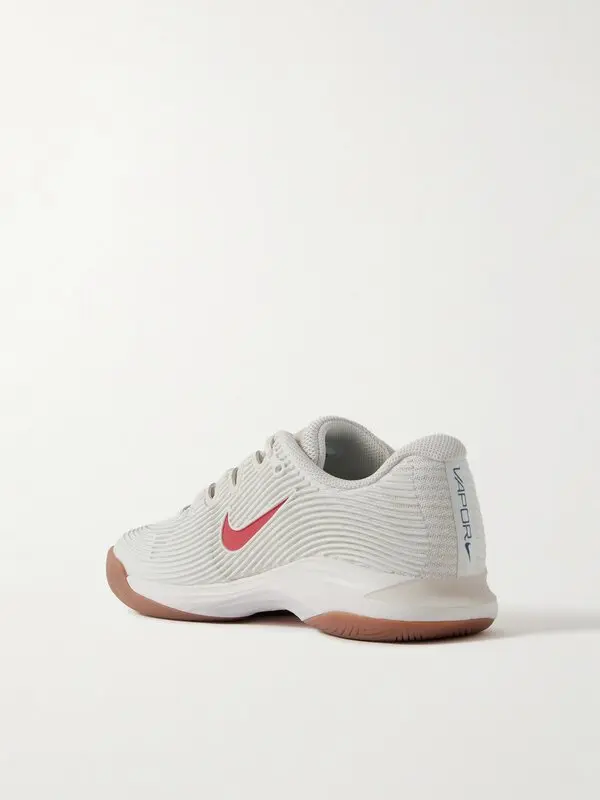 Nike Vapor 12 Rubber-trimmed Mesh Sneakers - Neutrals