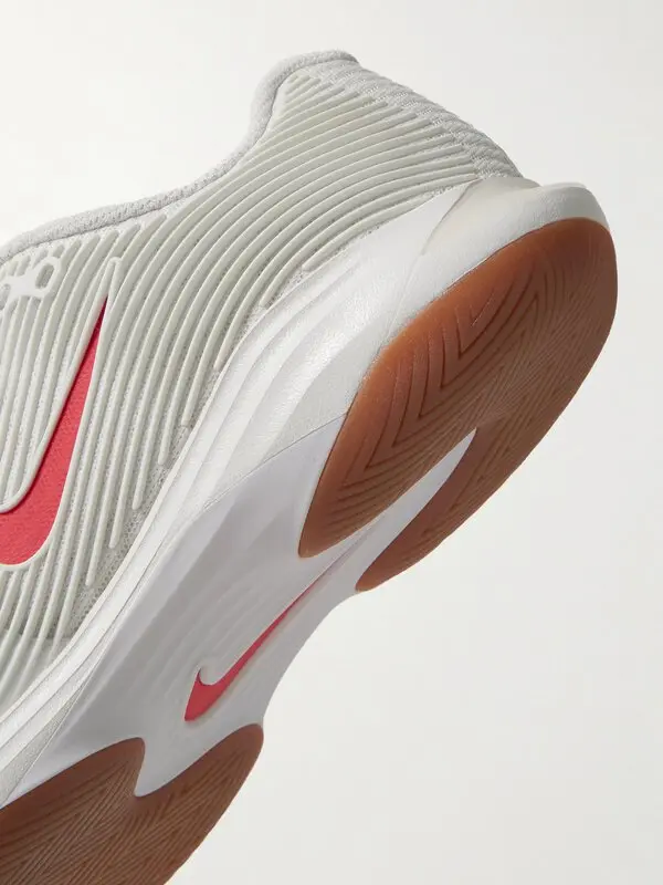 Nike Vapor 12 Rubber-trimmed Mesh Sneakers - Neutrals