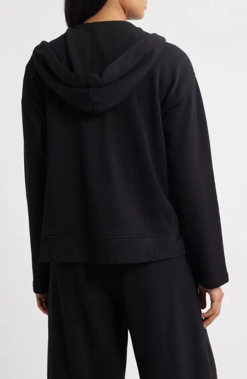 Eileen Fisher Organic Cotton Zip-up Hoodie