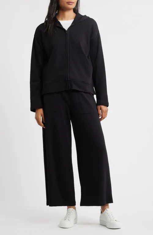 Eileen Fisher Organic Cotton Zip-up Hoodie