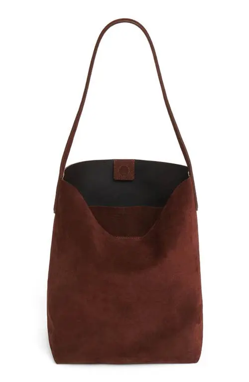 MANSUR GAVRIEL Everyday Cabas Suede Hobo Bag - Chocolate