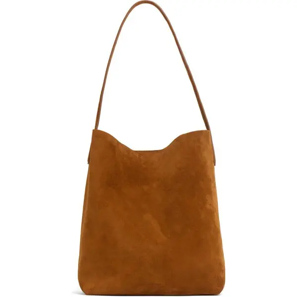 MANSUR GAVRIEL Everyday Cabas Suede Hobo Bag - Saddle