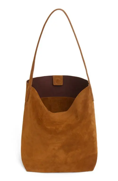 MANSUR GAVRIEL Everyday Cabas Suede Hobo Bag - Saddle