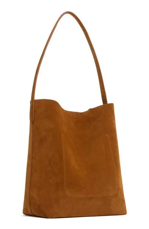 MANSUR GAVRIEL Everyday Cabas Suede Hobo Bag - Saddle