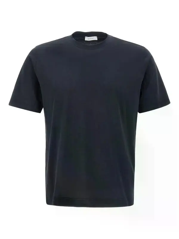 DIKTAT Side-slit Crew-neck T-shirt - Blue