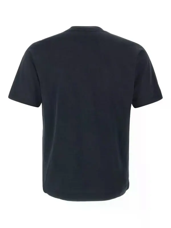 DIKTAT Side-slit Crew-neck T-shirt - Blue