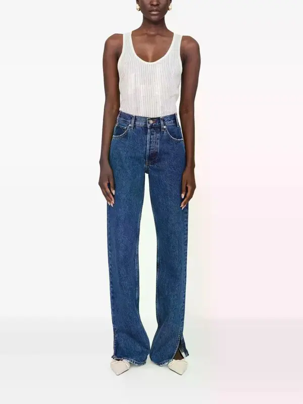 ANINE BING Roy High-waist Jeans - Blue