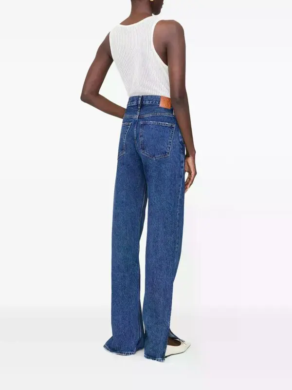 ANINE BING Roy High-waist Jeans - Blue