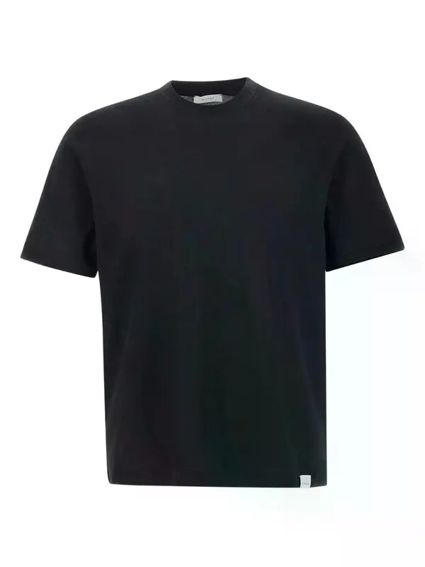 DIKTAT Side-slit Crew-neck T-shirt - Black
