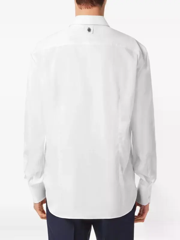BILLIONAIRE Logo-embroidered Shirt - White