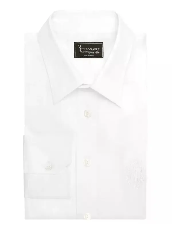 BILLIONAIRE Logo-embroidered Shirt