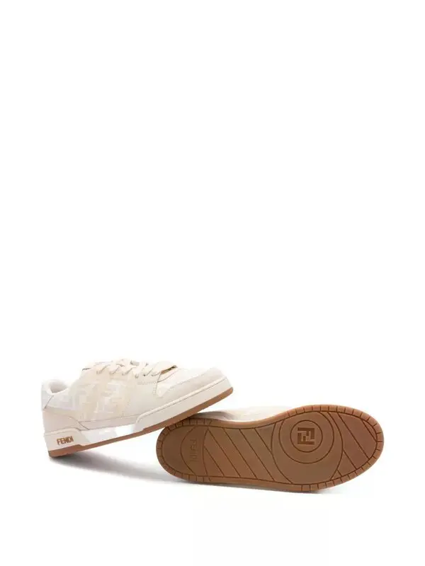 Fendi Match Suede Sneakers - Neutrals