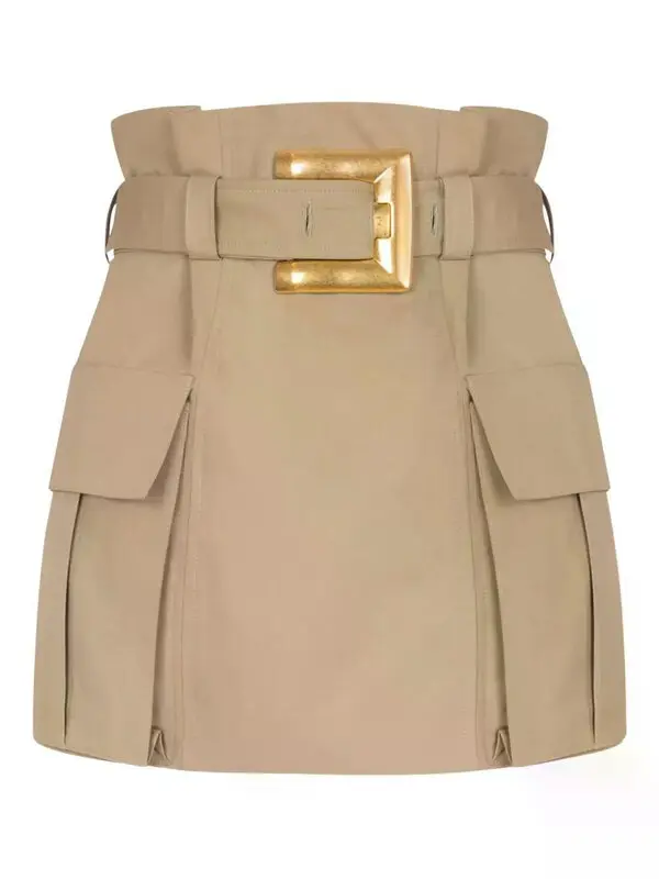 Balmain Mini Gabardine Skirt