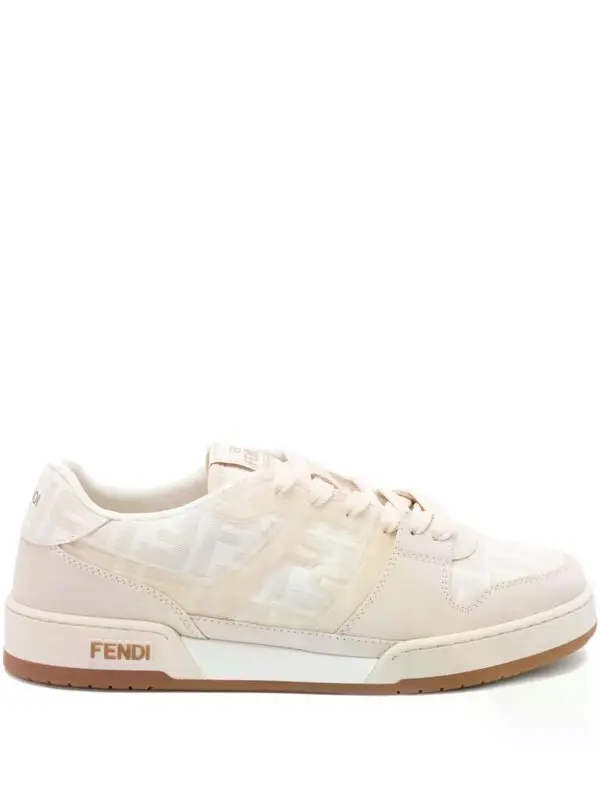 Fendi Match Suede Sneakers - Neutrals