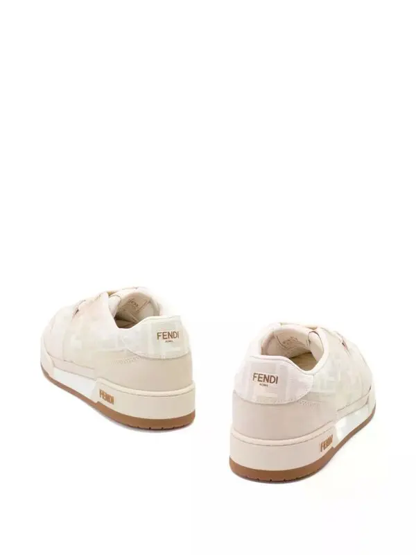 Fendi Match Suede Sneakers - Neutrals