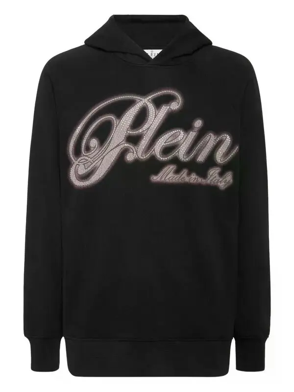 Philipp Plein Rhinestone-embellished Hoodie - Black