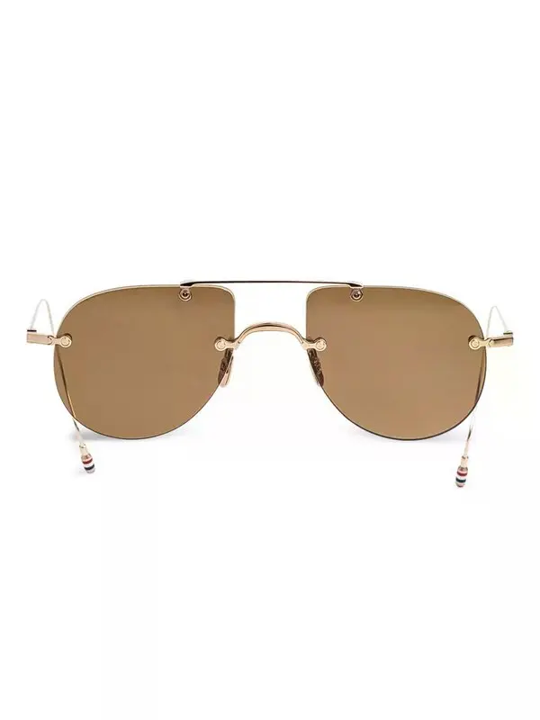 Thom Browne Geometric Frame Sunglasses - Pink