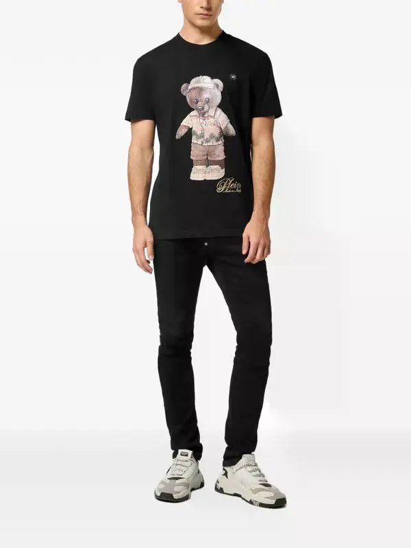 Philipp Plein Round Neck T-shirt Teddy Beach