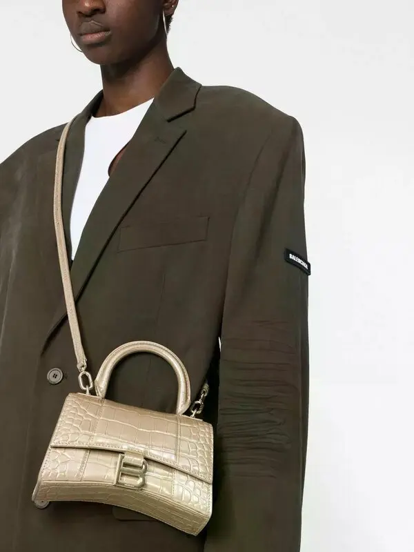 Balenciaga Xs Hourglass Top-handle Bag