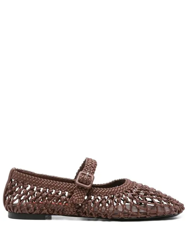 SIMONMILLER Leather Ballet Flats - Brown