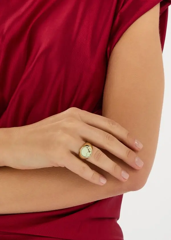 LEGIER Stone-embellished Signet Ring
