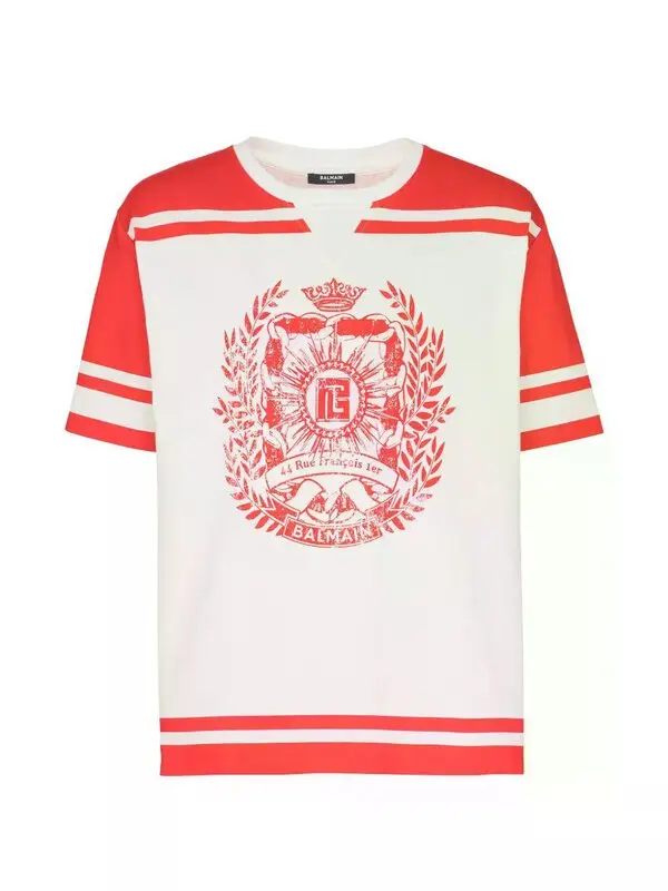 Balmain Logo-print T-shirt - Neutrals