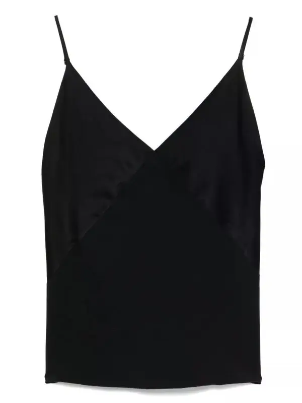 FORTE_FORTE Satin-finish Top - Black