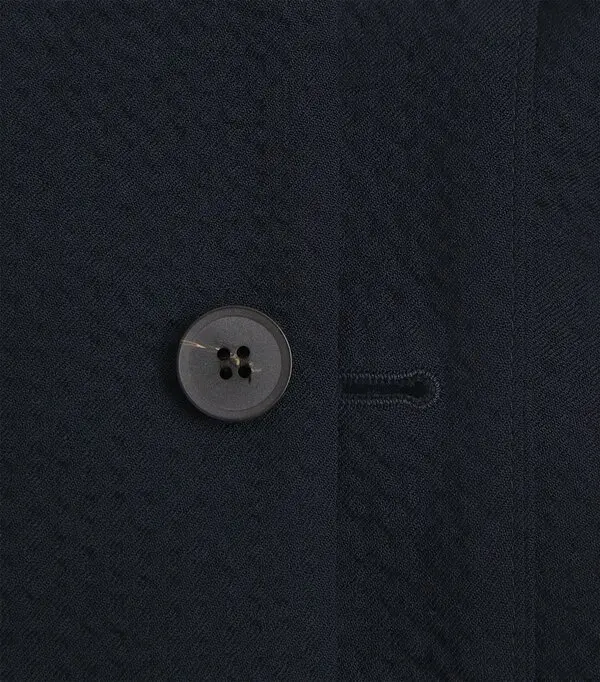 Sunspel Stretch-wool Seersucker Jacket - Navy