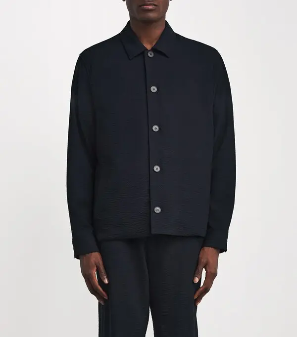 Sunspel Stretch-wool Seersucker Jacket