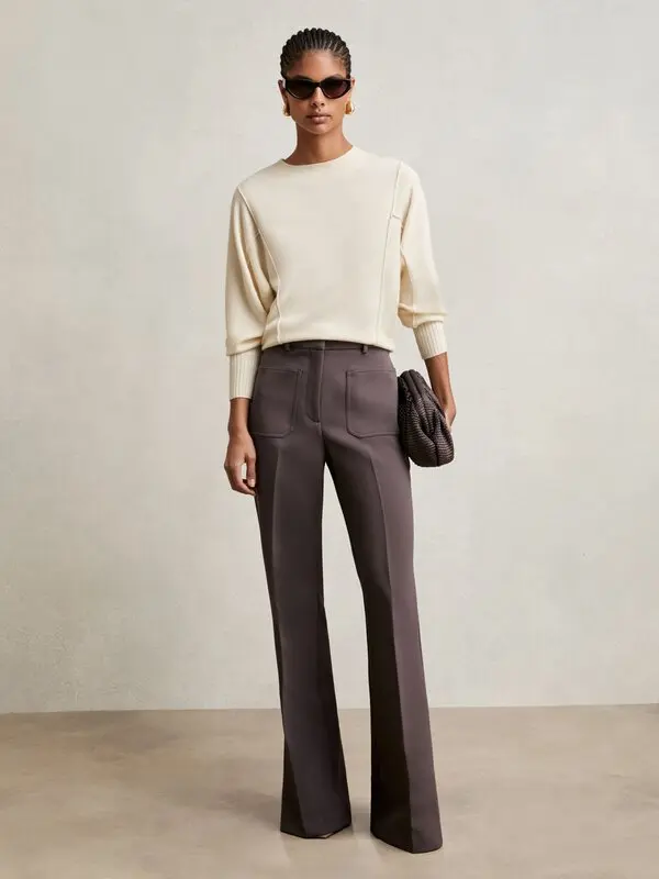REISS Wool-blend Batwing Jumper With Cashmere